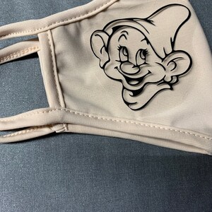 Dopey Dwarf Snow White Face Mask US Made Face Mask 3 Sizes | Etsy