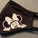 Minnie Peeking Glows in the Dark Mask, Minnie Halloween, Minnie Mouse ...