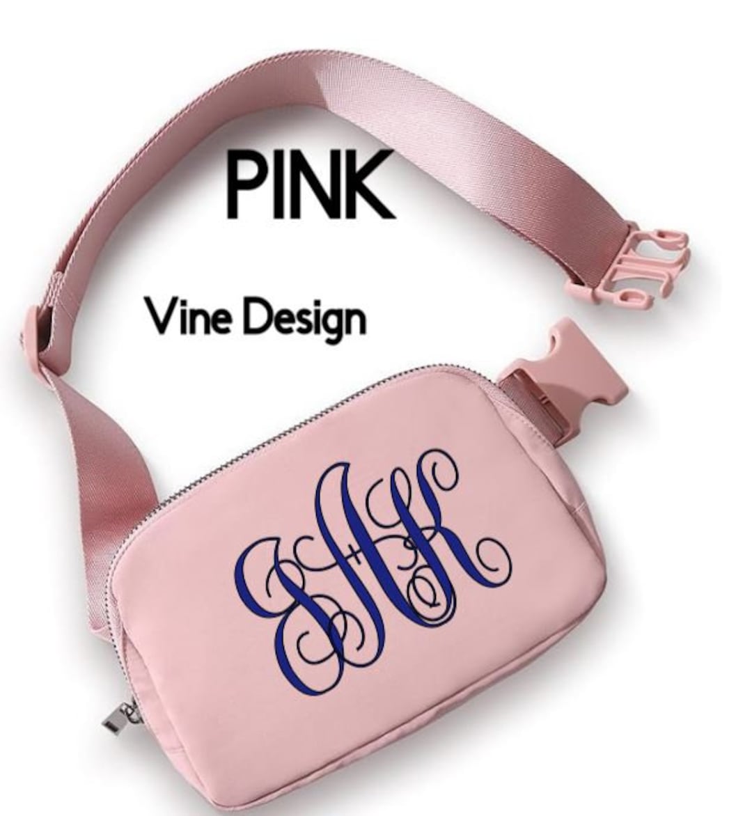 Custom Monogram Belt Bag/monogram Fanny Pack/custom Monogrammed ...