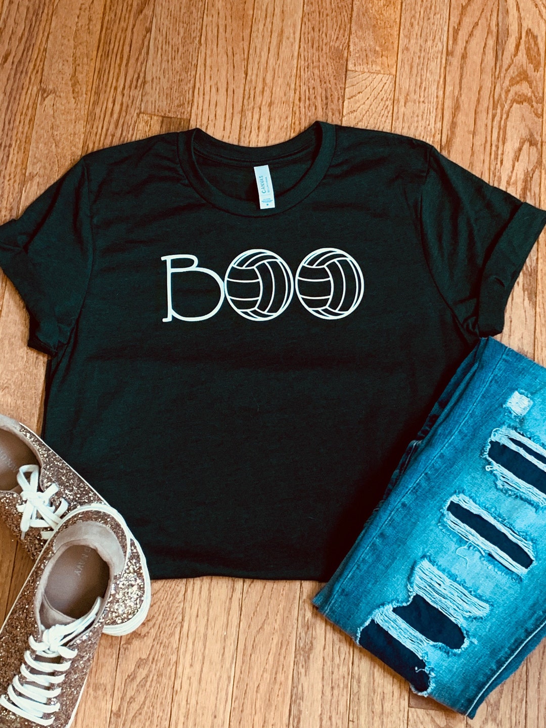 Boo Volleyball Glow in the Dark Shirt, Boo Shirt, Halloween Shirt ...
