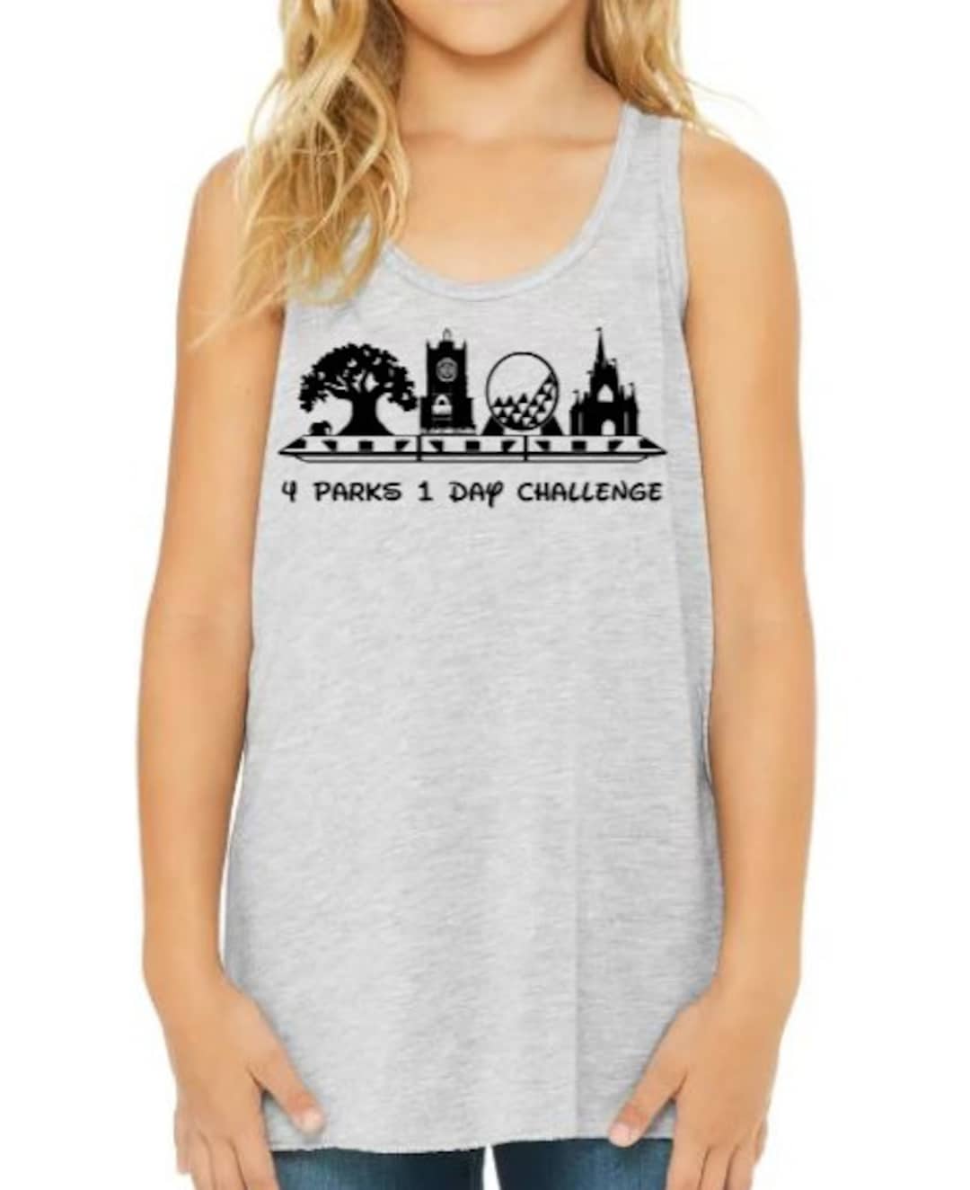 4 Parks 1 Day Challenge With HTH and Monorail Tank Top/ Disney Park ...