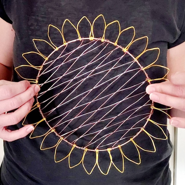 Sunflower Wire Art - Etsy