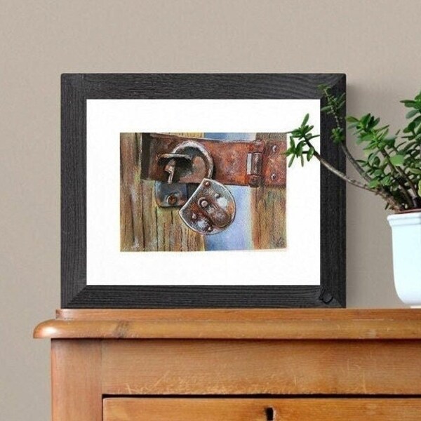 Rusty Padlock - Etsy