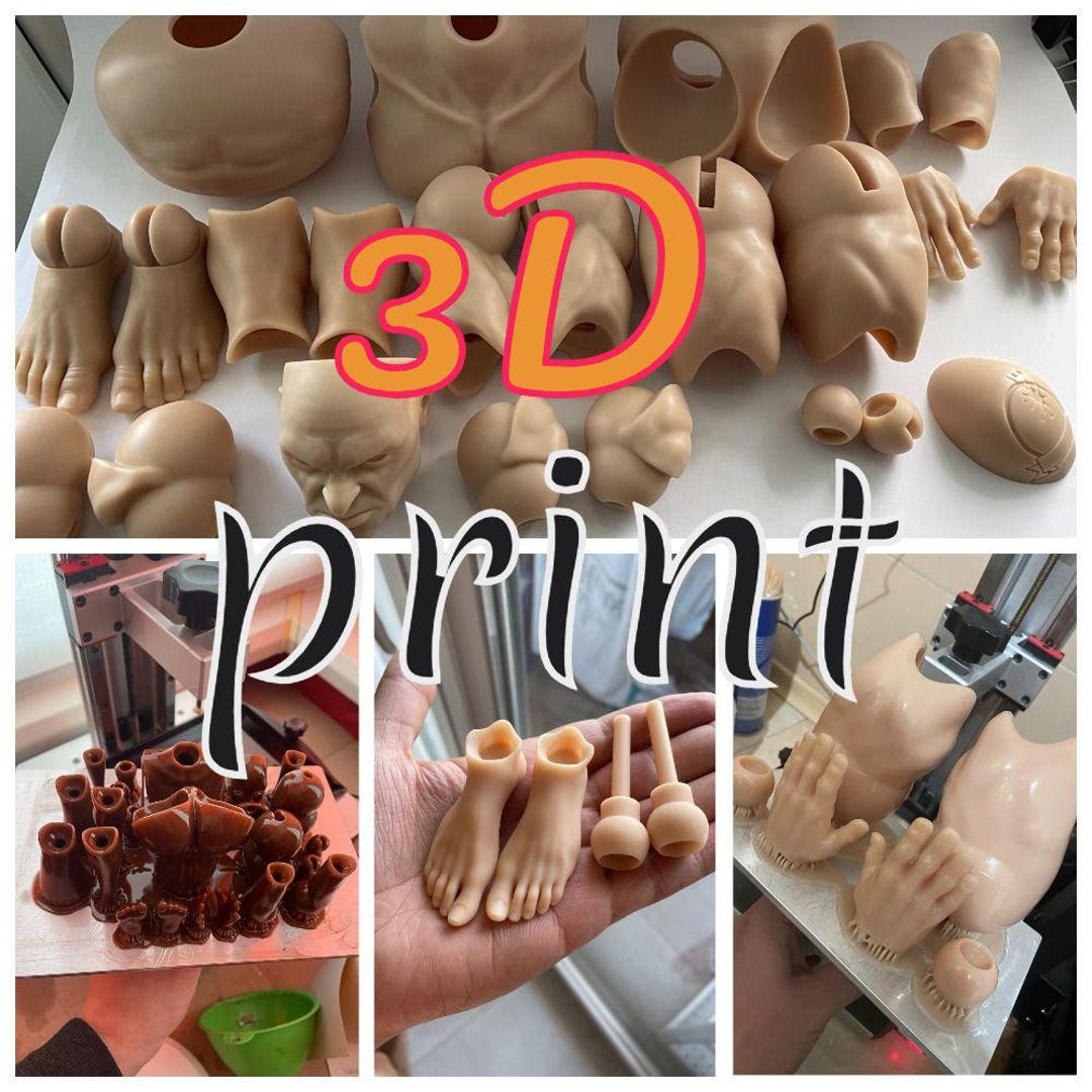 3D Printing Services on a Photopolymer Printer Bjd Doll Sculpt Bjd 3dmodeling 3dcharacters ...