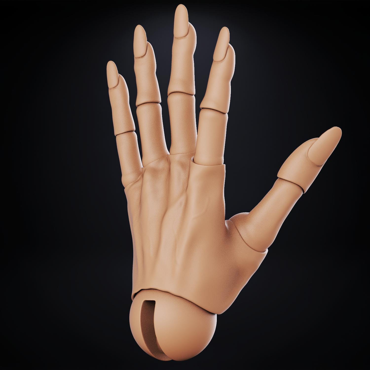 12 Parts - 3D Model Articulated Hands for BJD Dolls | Stl Files for 3D ...