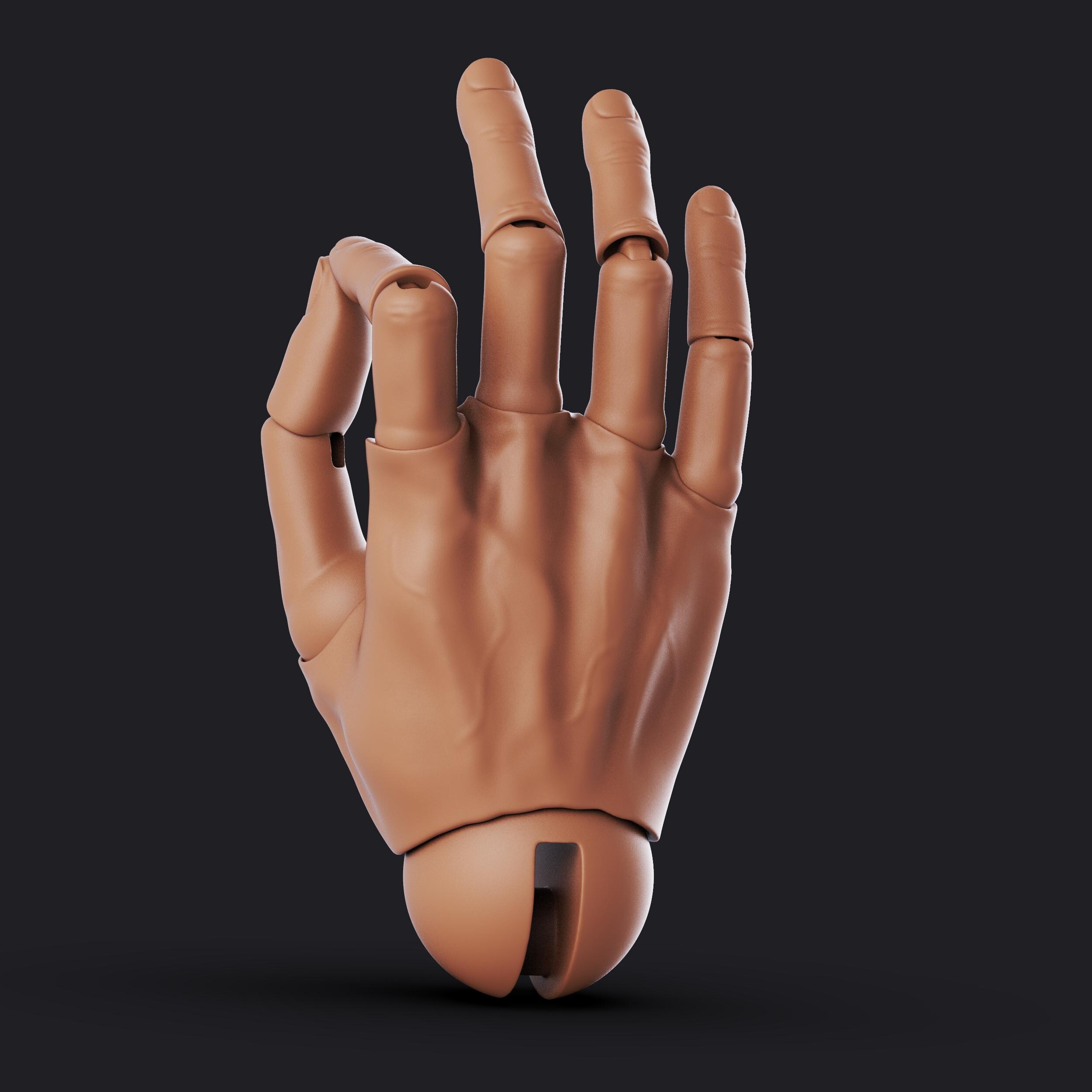 12 Parts Male - Articulated Hands for BJD Dolls | Stl Files for 3D ...