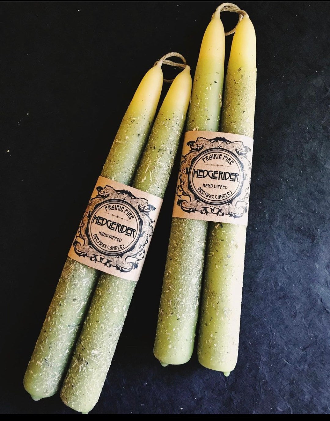 Hedge Rider Beeswax Ritual Candle | Green Tapers | Witchcraft | Candle ...