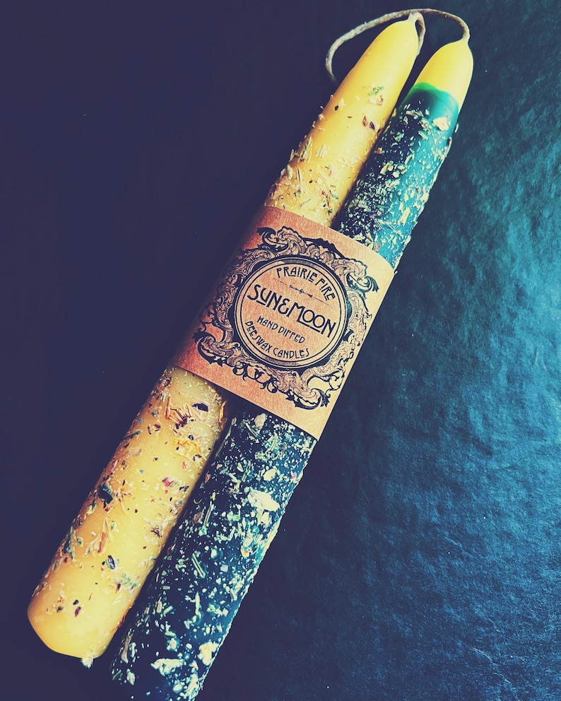 Sun and Moon Ritual Handmade Beeswax Candles - Etsy