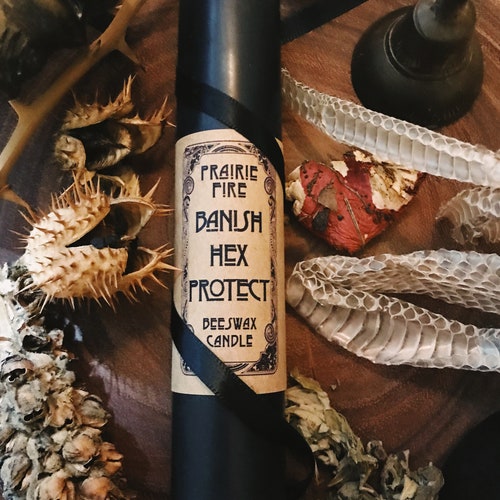 Hedge Rider Beeswax Ritual Candle Green Tapers Witchcraft | Etsy