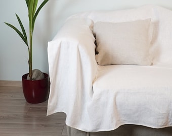 Linen Couch Cover - Etsy