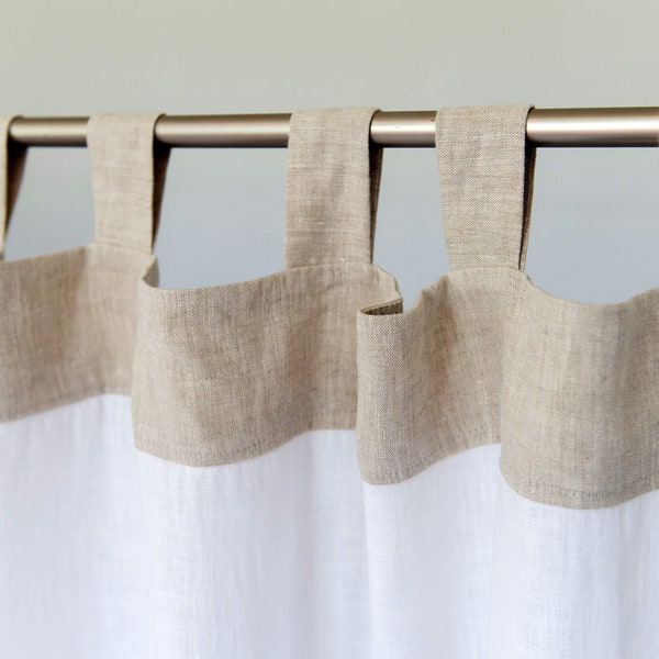 Two Colors Curtain - Etsy