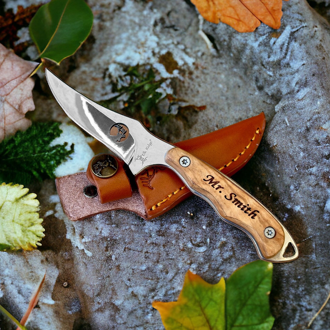 Personalized Hunting Knife, Engraved Fixed Blade Gift Knives, Perfect ...