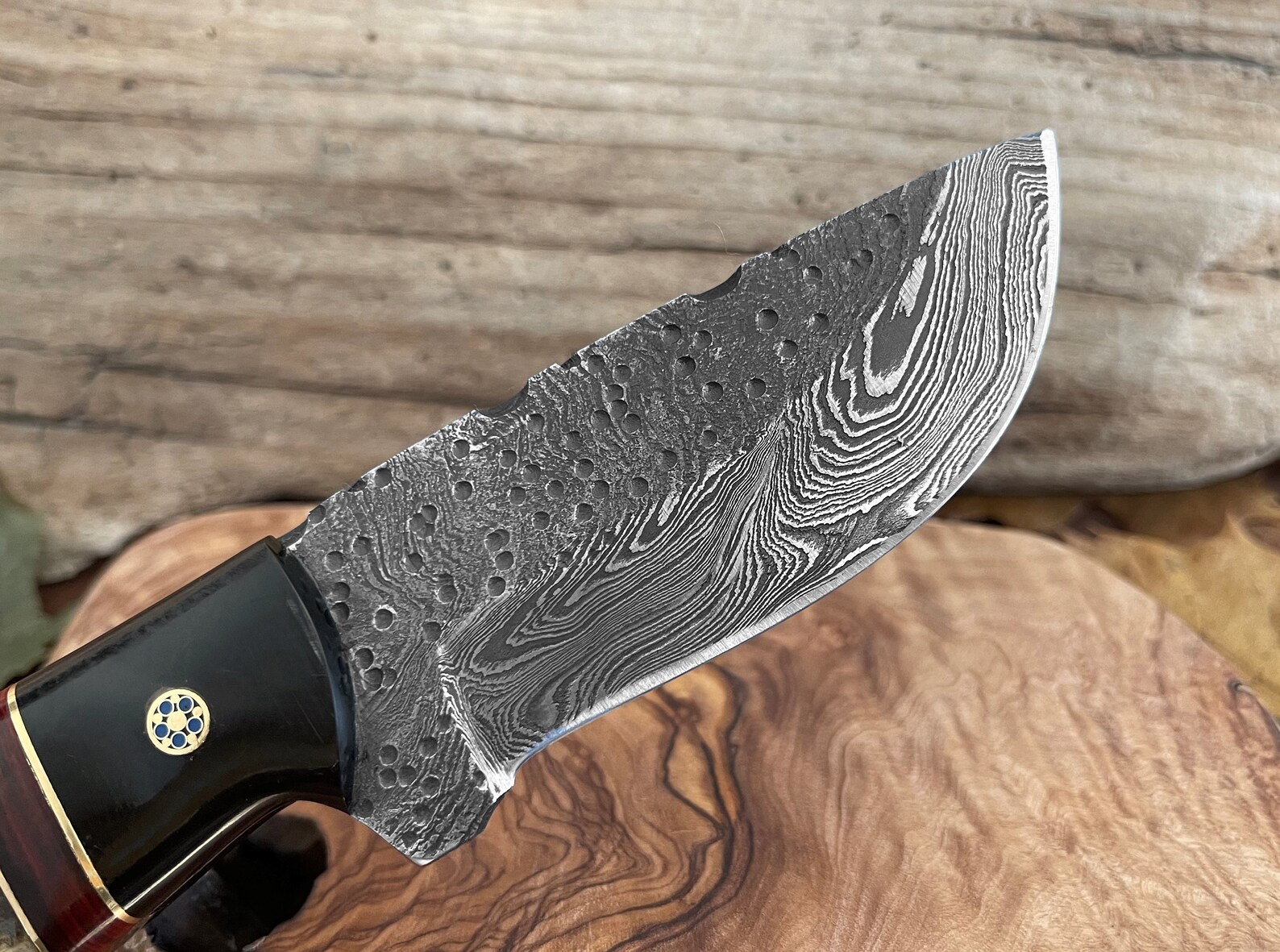 Damascus Steel Pocket Knife 8'' Handmade Damascus | Etsy