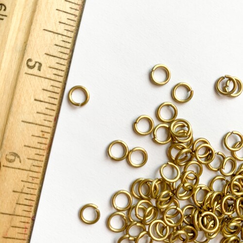 Brass Open Jump Rings 8x1mm Raw Brass Jump Rings - Etsy