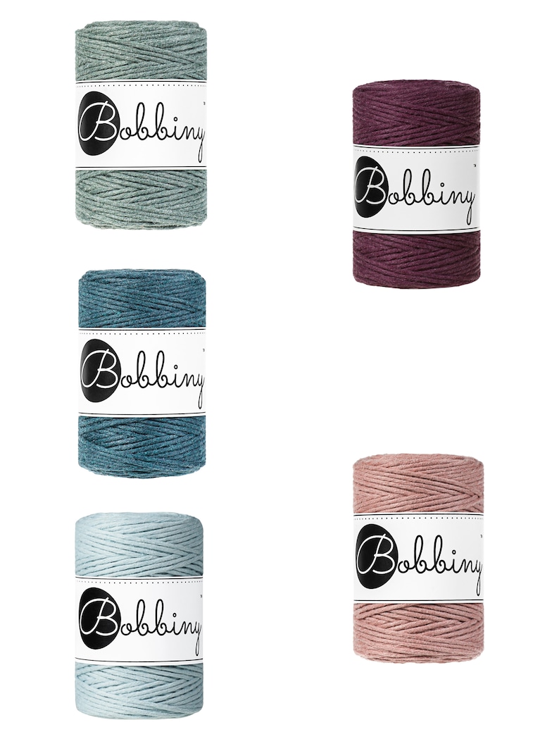 1.5mm Single Strand Cotton Macrame Cord | BOBBINY Macrame String | DIY ...