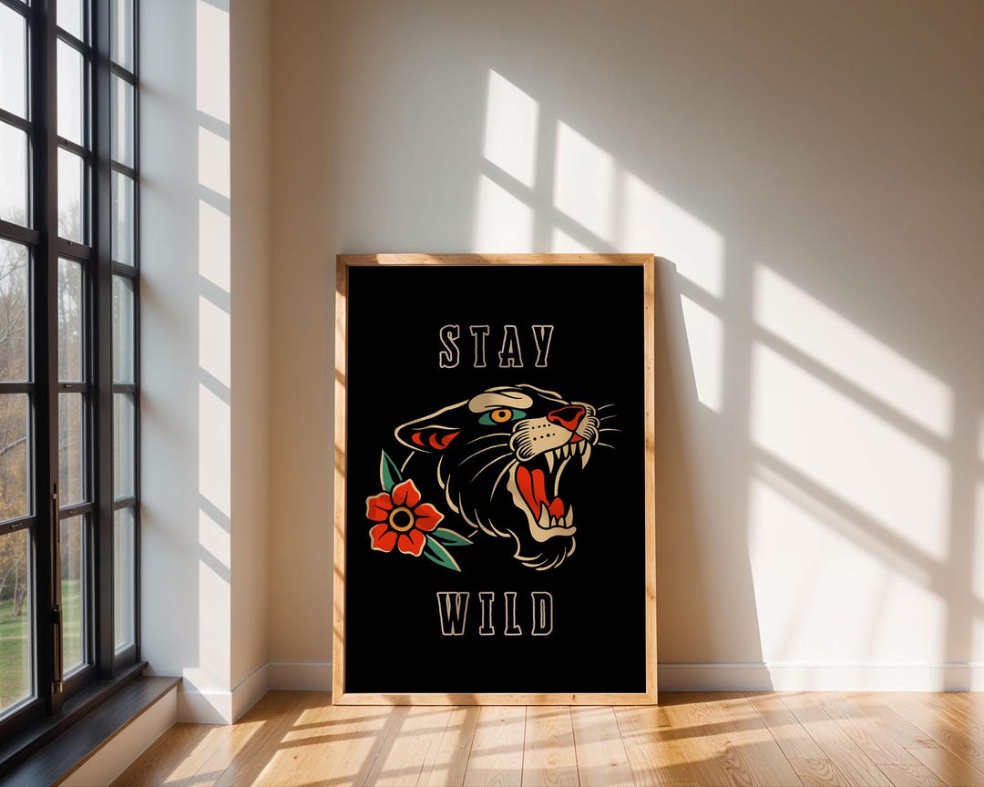 Stay Wild Poster Print | Matte Wall Print | Interior Decor | Vintage ...