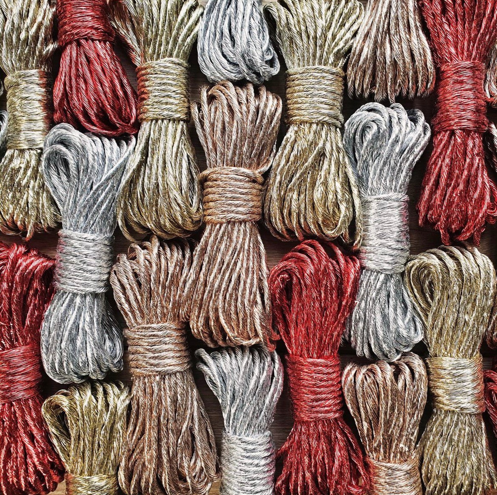 3mm Single Strand Metallic Macrame Cord - Etsy