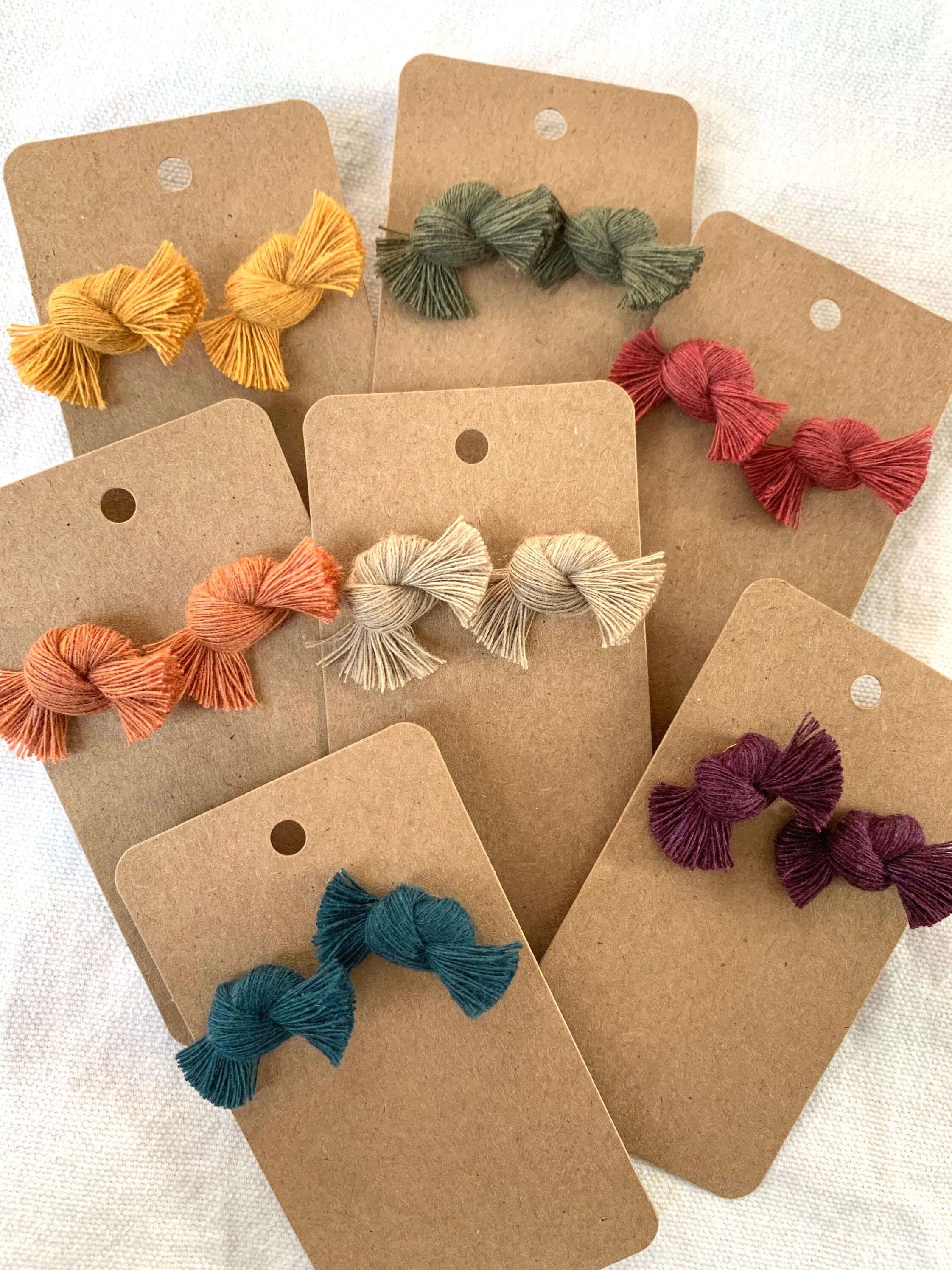 Knotted Studs | Etsy