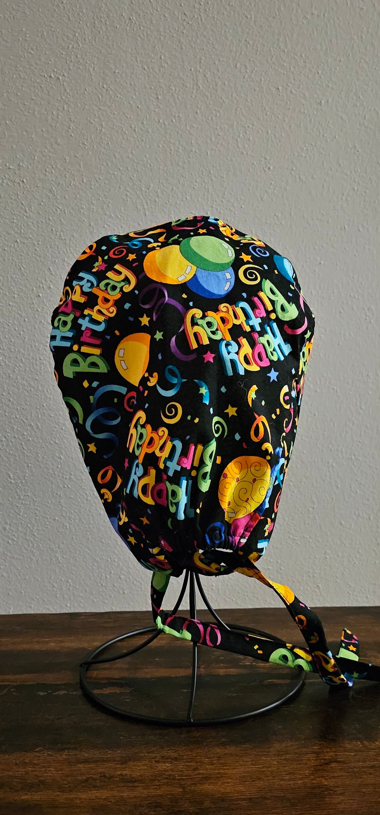 Happy Birthday Surgical Scrub Cap - Etsy