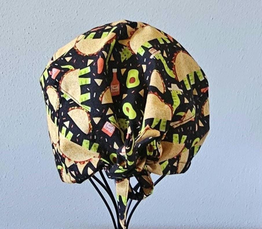 Taco Dinosaur Surgical Scrub Cap - Etsy