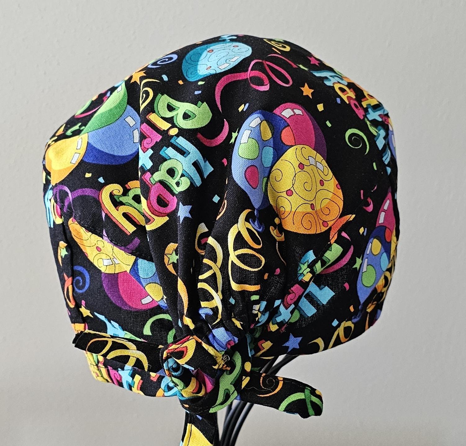 Happy Birthday Surgical Scrub Cap - Etsy