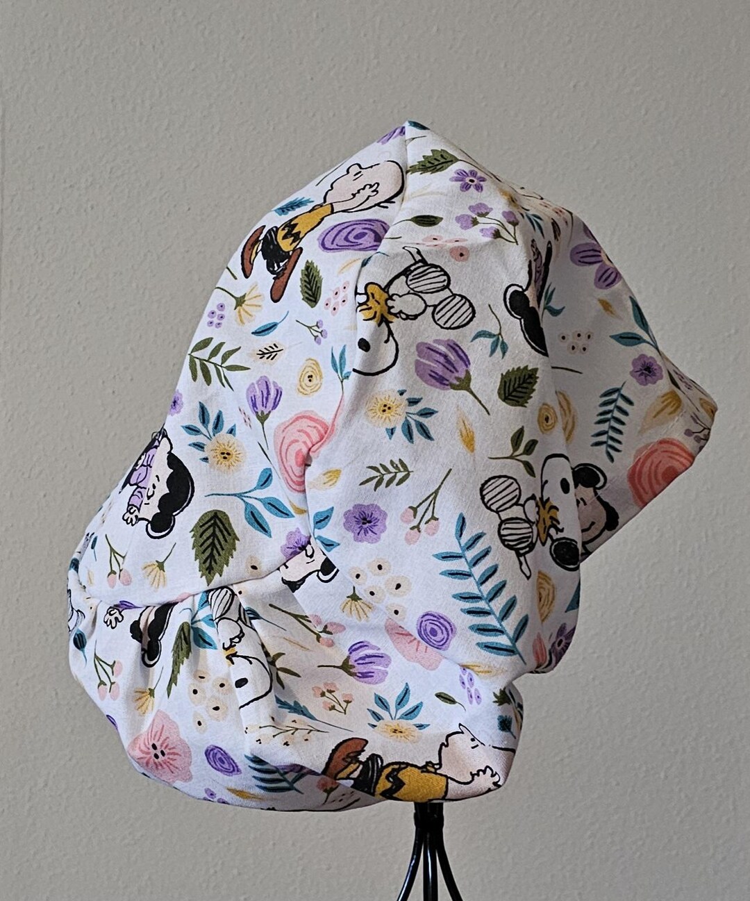 Flower Peanuts Snoopy Surgical Scrub Cap - Etsy