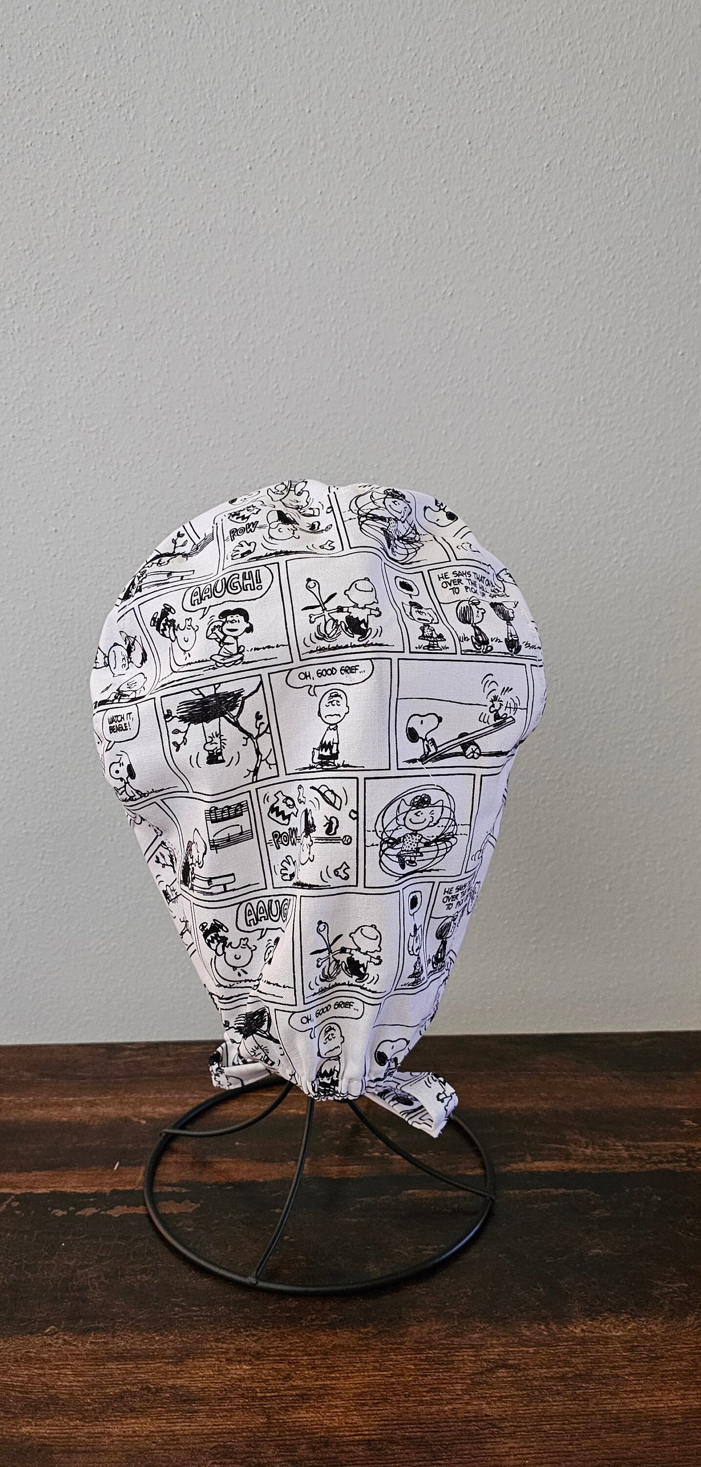 Peanuts Comic Surgical Scrub Cap With Ties - Etsy