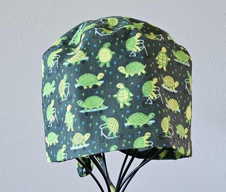 Turtle Surgical Scrub Cap - Etsy