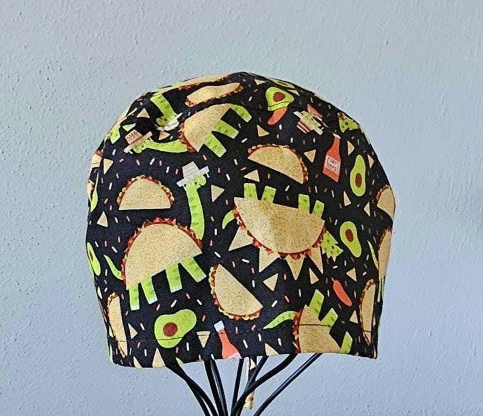 Taco Dinosaur Surgical Scrub Cap - Etsy