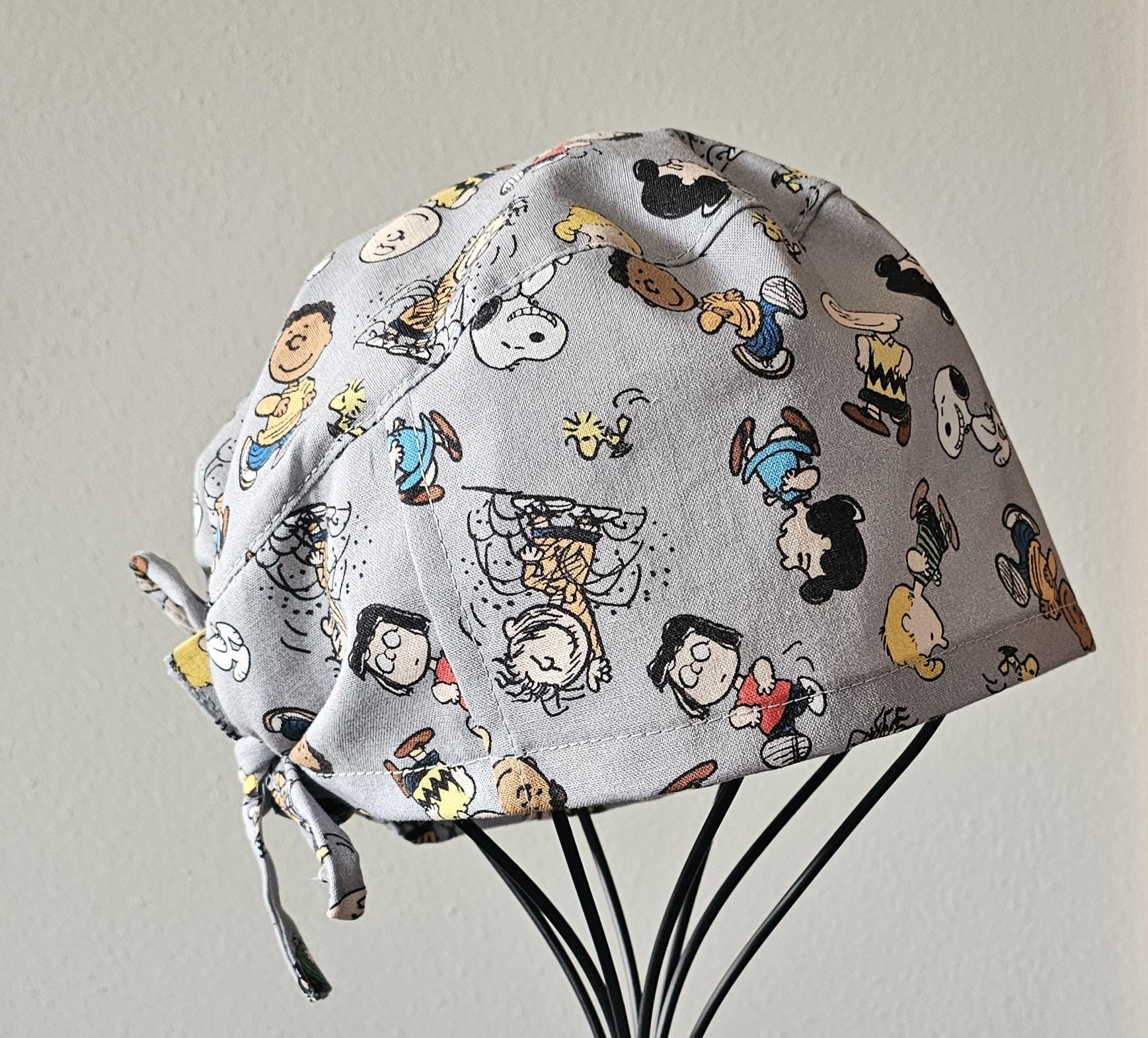 Gray Peanuts Surgical Scrub Cap - Etsy