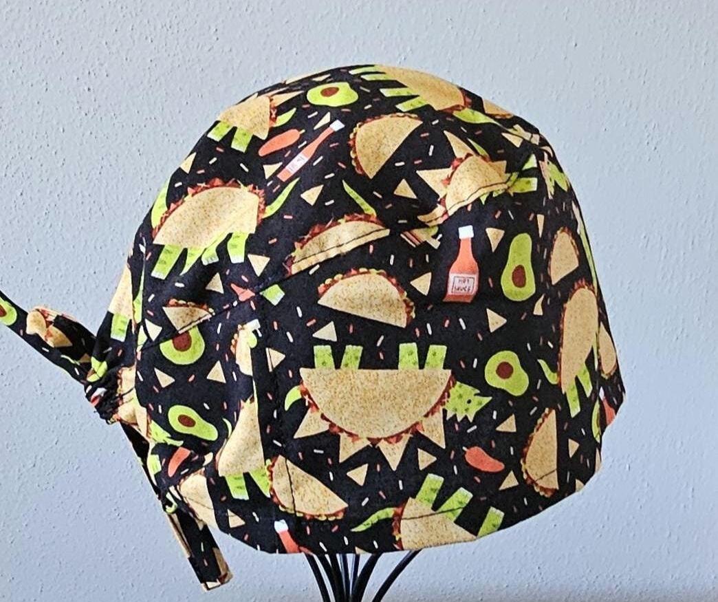 Taco Dinosaur Surgical Scrub Cap - Etsy
