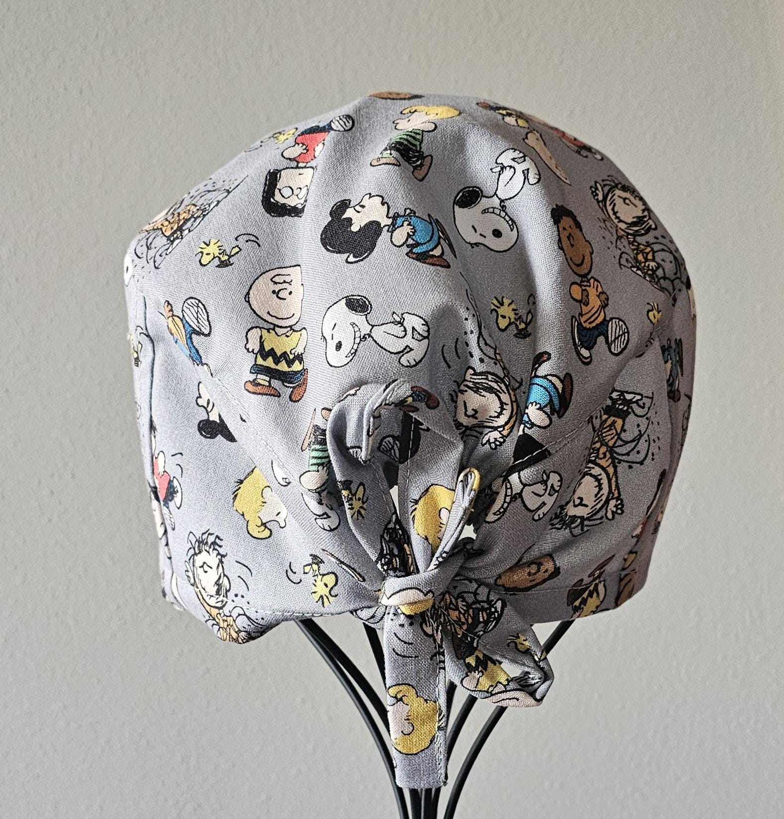 Gray Peanuts Surgical Scrub Cap - Etsy