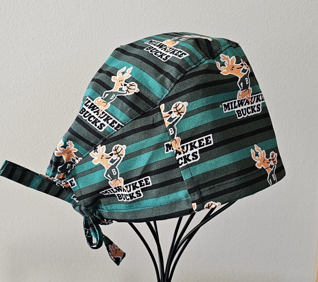 Milwaukee Bucks Surgical Scrub Cap - Etsy