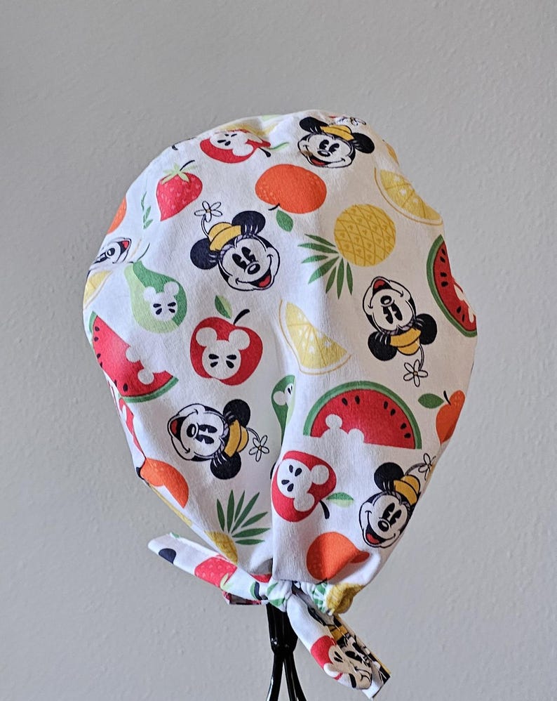 Mickey Mouse Surgical Scrub Cap - Etsy