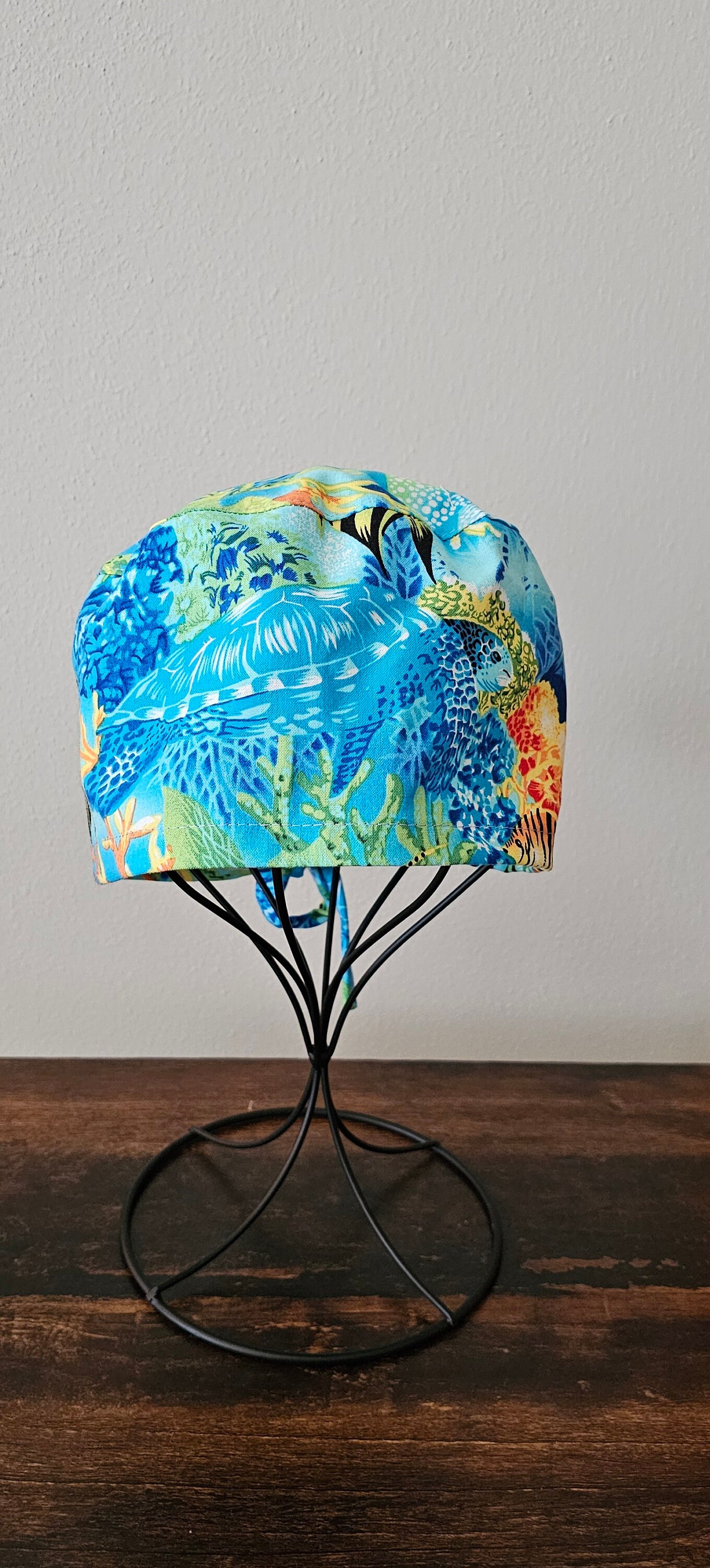 Tropical Sea Life Surgical Scrub Cap - Etsy