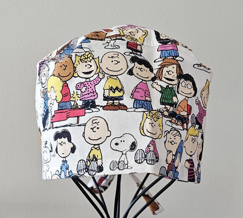 Peanuts Surgical Scrub Cap - Etsy