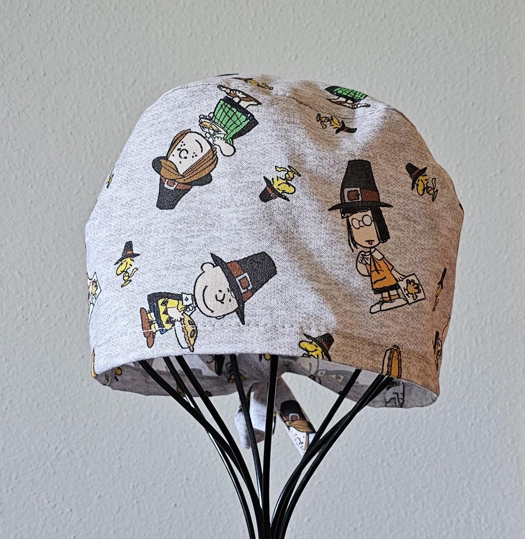 Thanksgiving Snoopy Peanuts Surgical Scrub Cap - Etsy