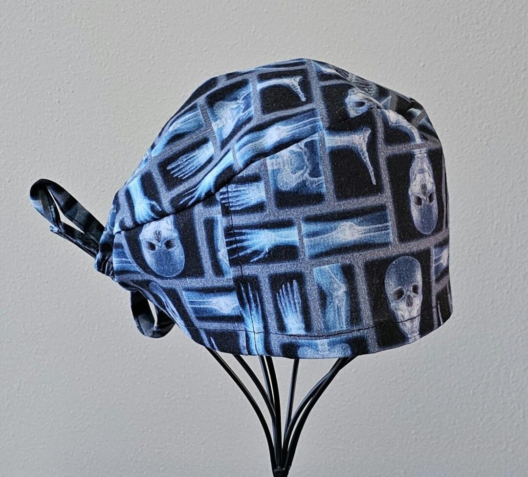 Skeleton Surgical Scrub Cap - Etsy