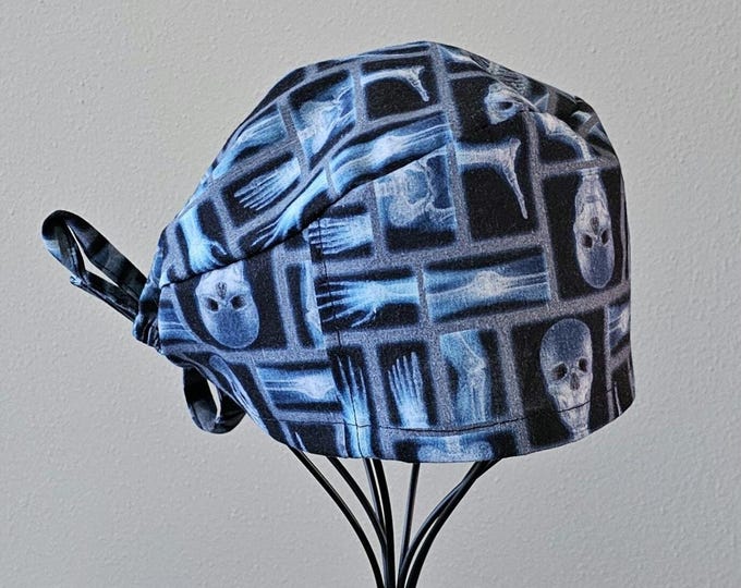 Skeleton Surgical Scrub Cap - Etsy