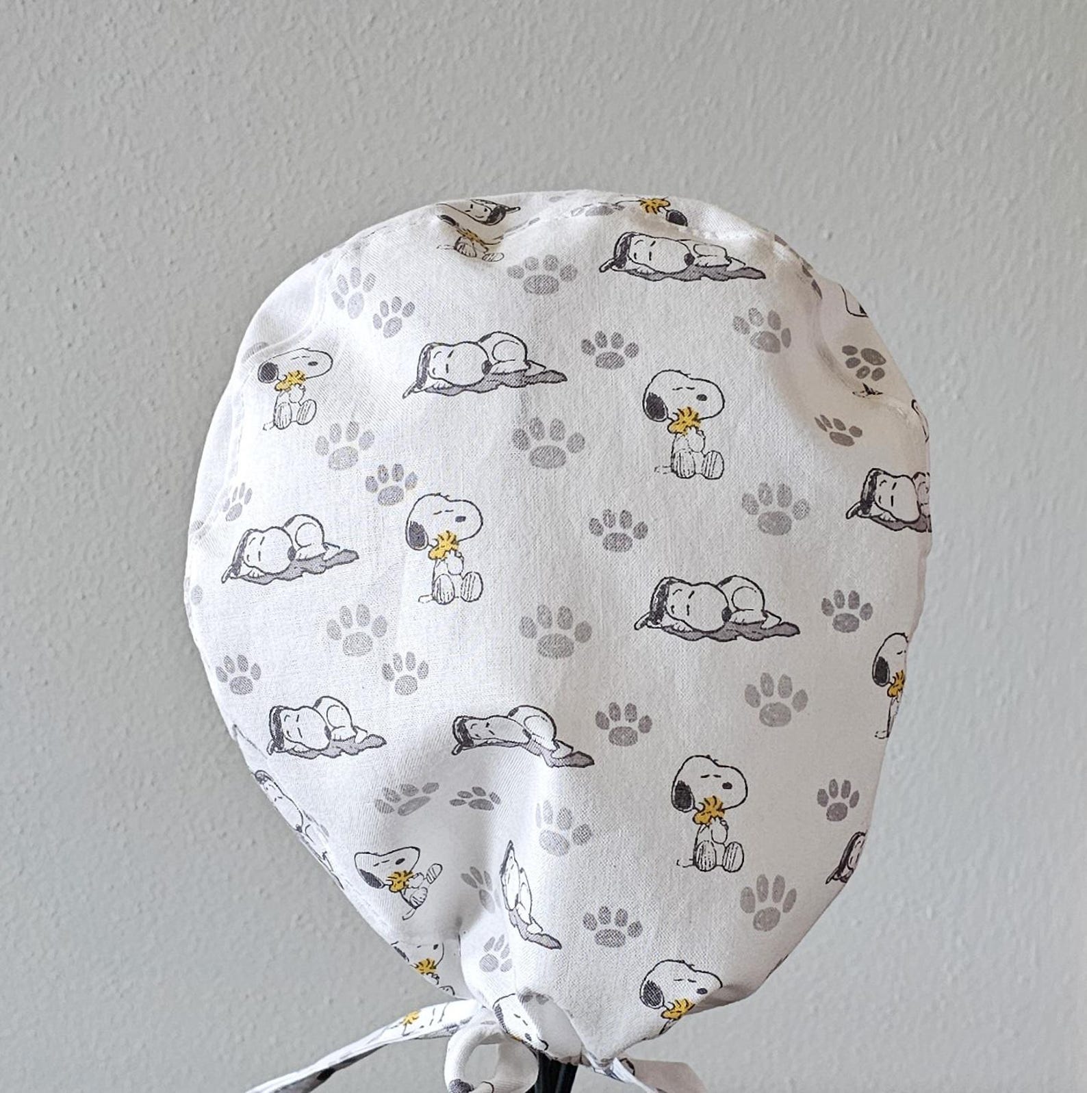 Sleeping Snoopy Surgical Scrub Cap and Badge Reel - Etsy