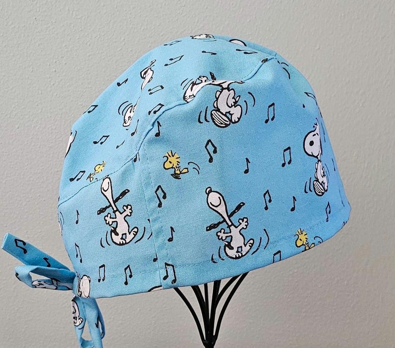 Snoopy and Woodstock Surgical Scrub Cap - Etsy