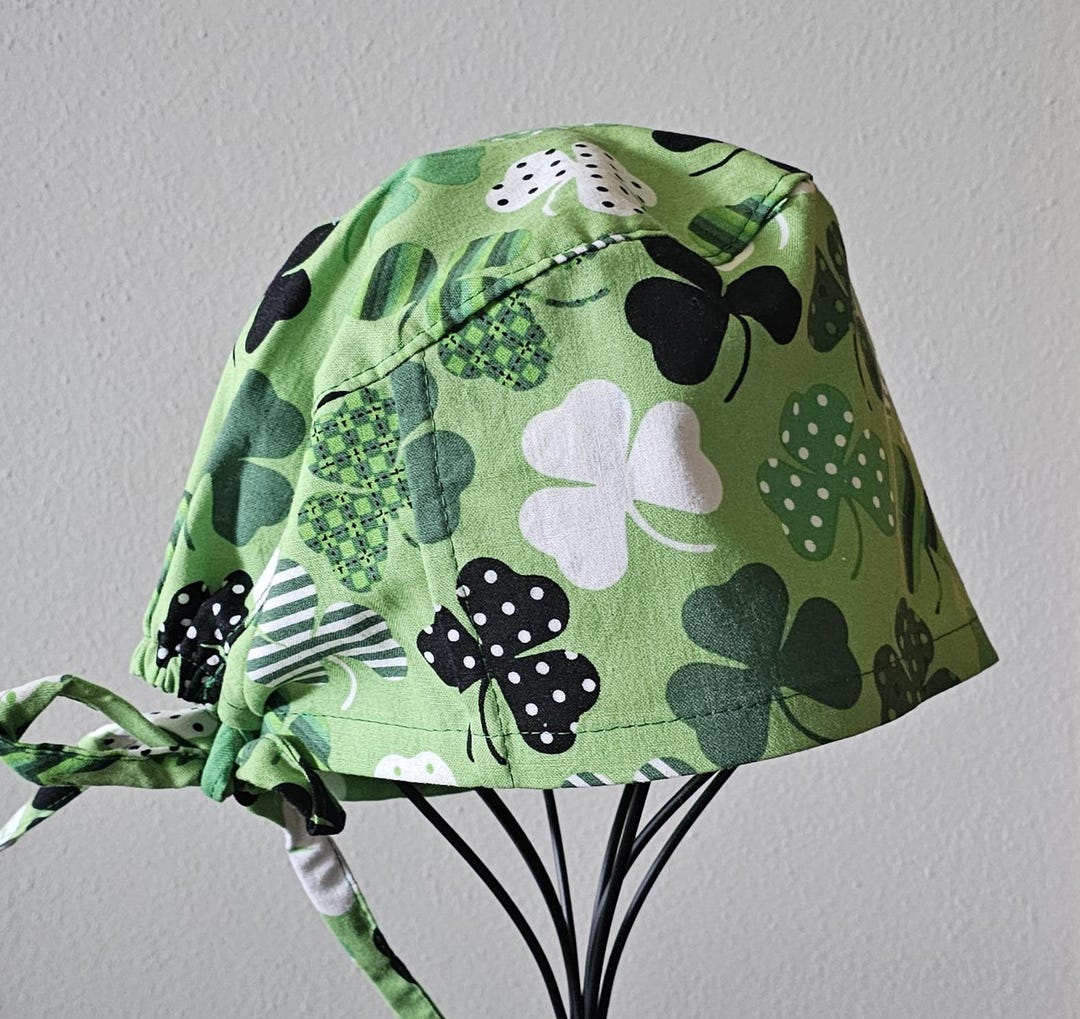 St. Patrick's Day Surgical Scrub Cap With Ties - Etsy