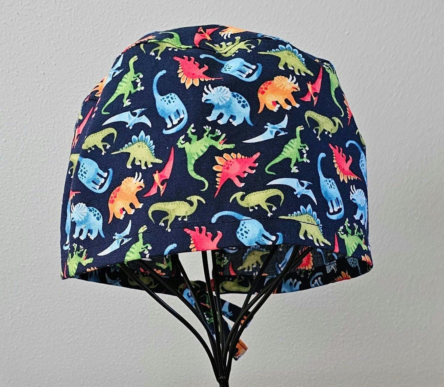 Dinosaur Surgical Scrub Cap With Ties - Etsy