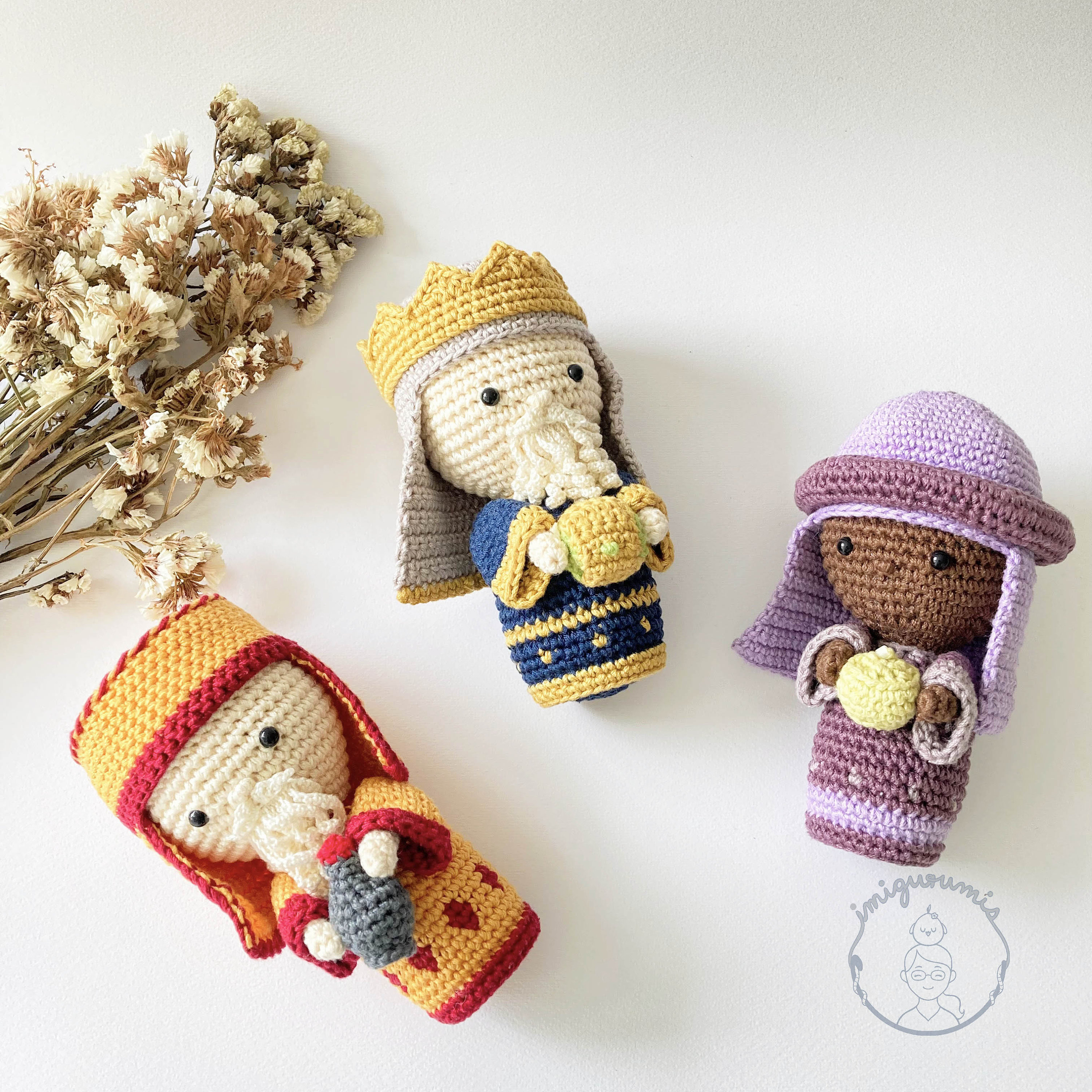 Three Wise Men - Three Kings - Amigurumi Crochet Pattern - PDF Pattern ...