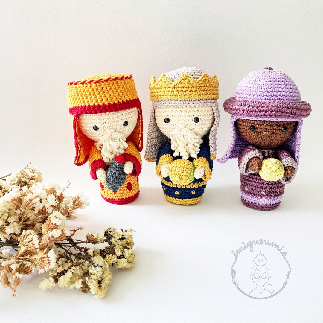 Three Wise Men - Three Kings - Amigurumi Crochet Pattern - PDF Pattern ...