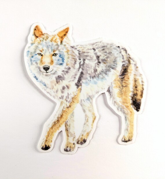 Labels, Stickers & Tags Materials fox deer wolf Weatherproof vinyl ...