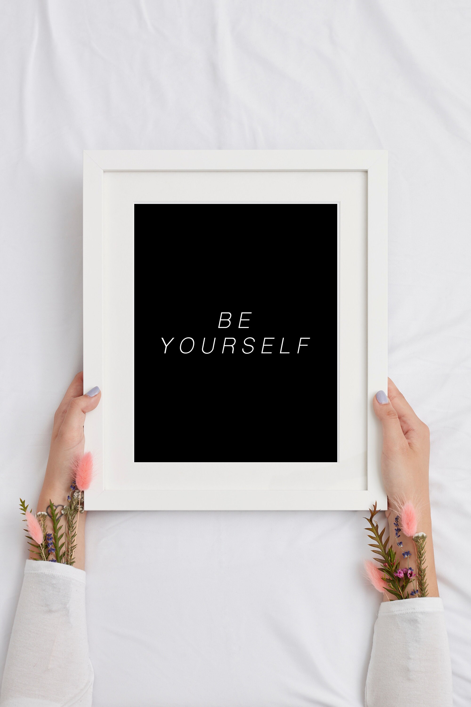 Be Yourself, Home Office Workspace Decor, Digital Download Print ...