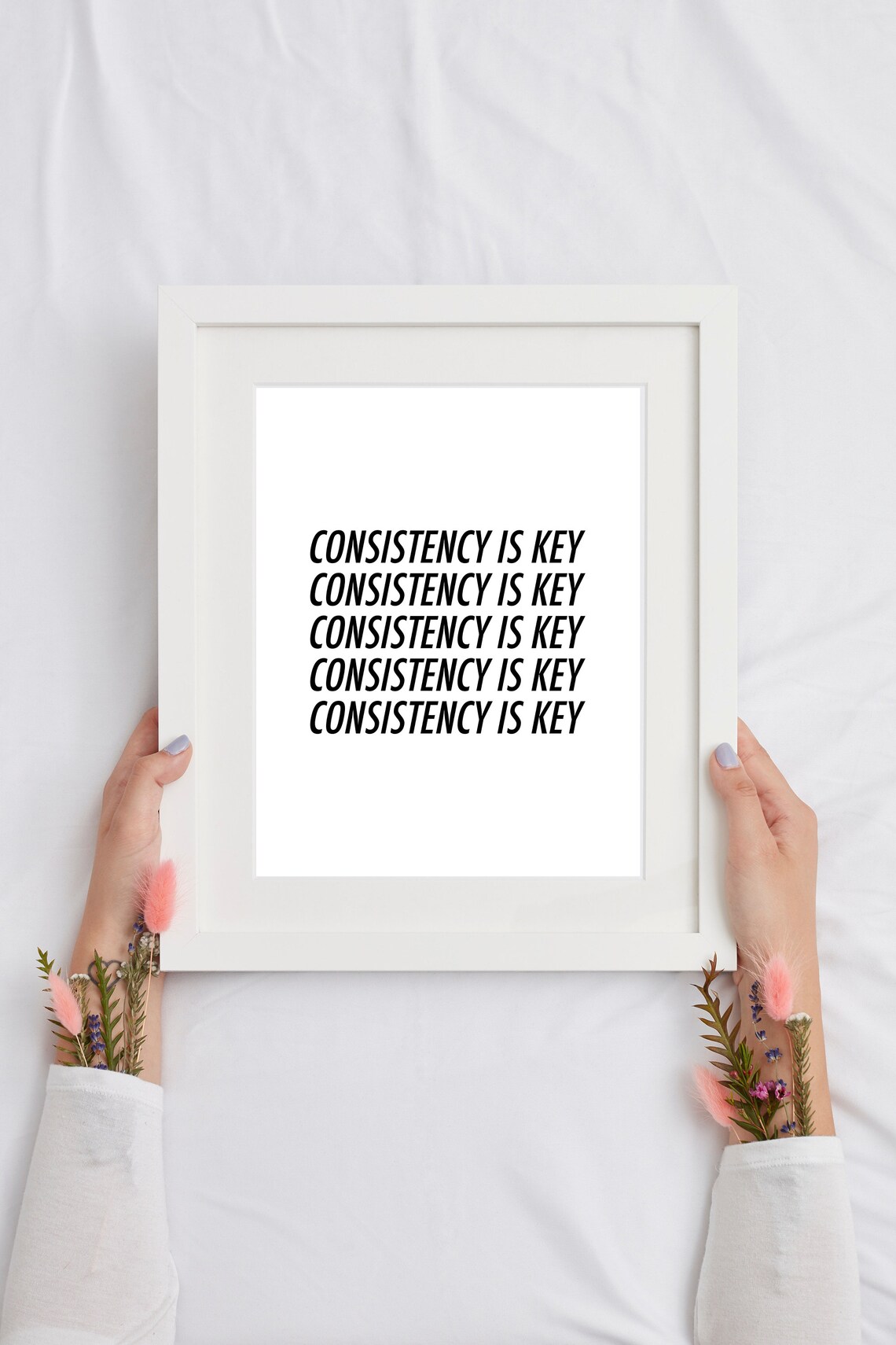 Consistency is Key, Black&white, Art Poster, Printable Digital Download ...