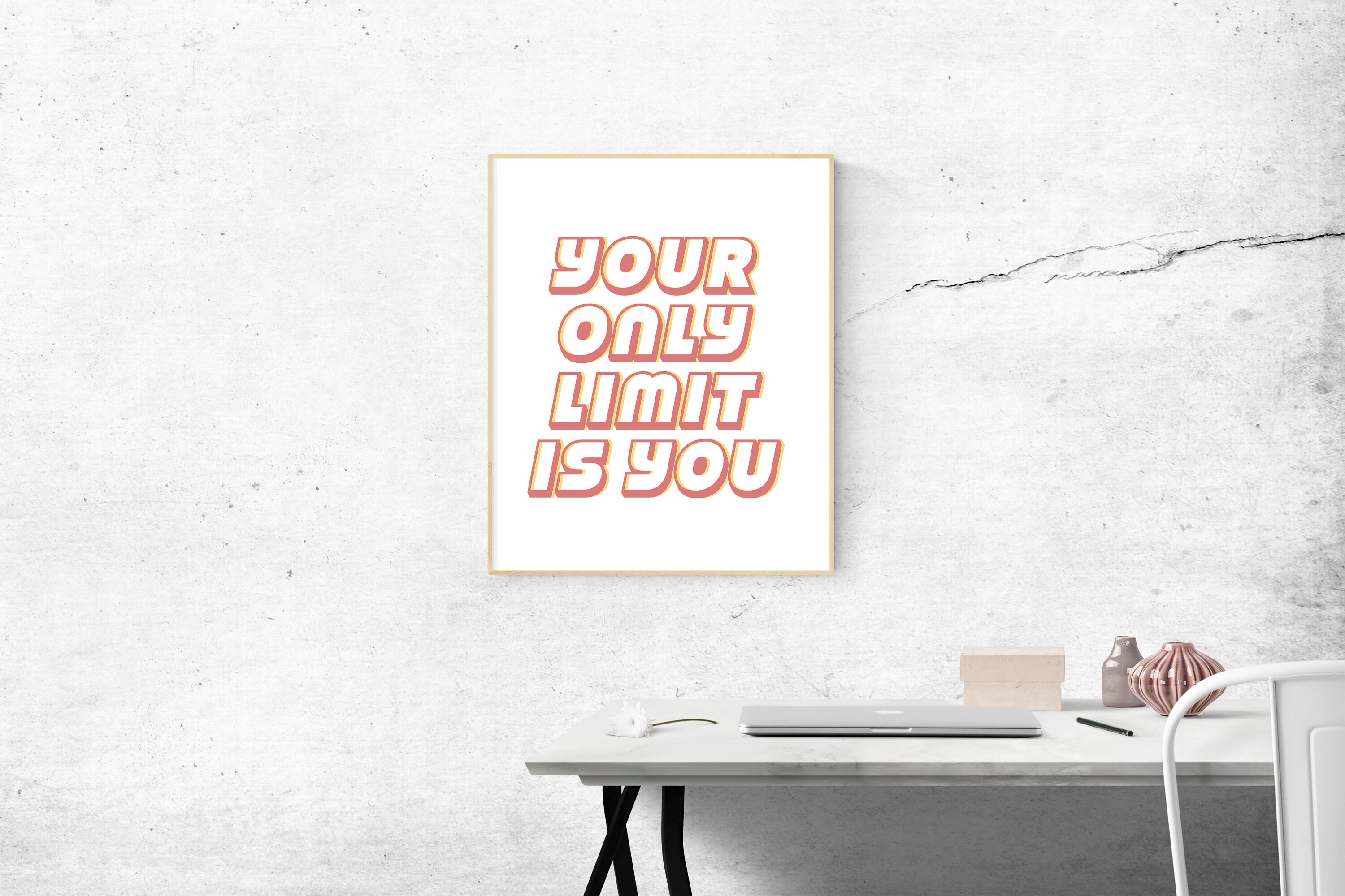 Your Only Limit is You Printable Wall Art, Digital Print, Motivational ...