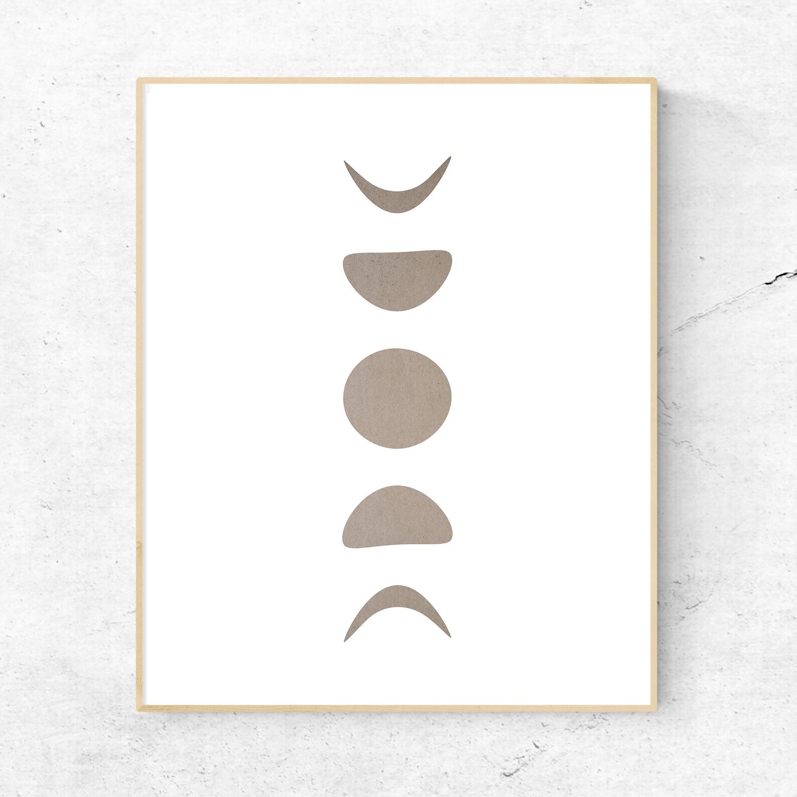 Moon Phases Printable, Moon Poster, Moon Wall Art, Digital Prints ...